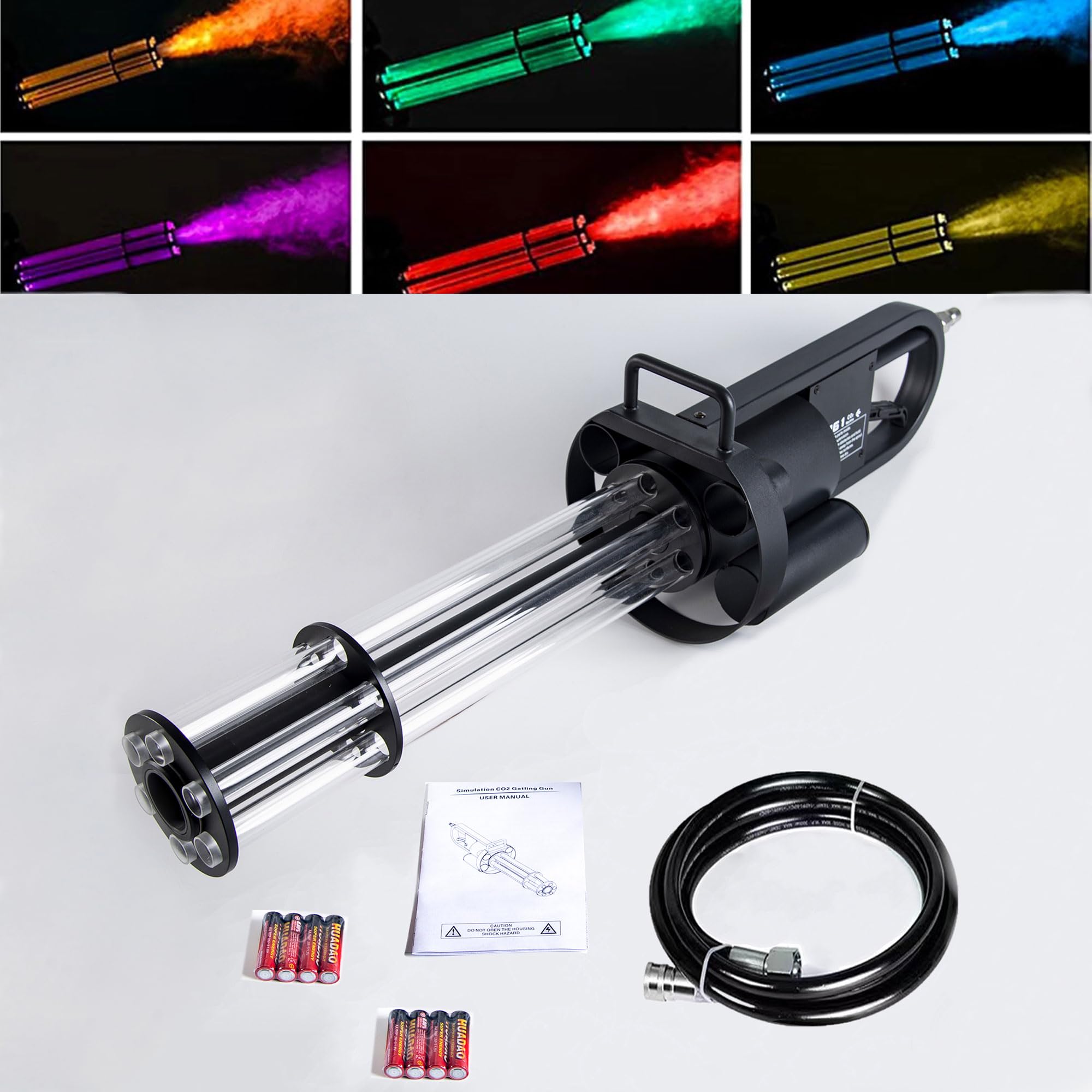 Amazon.com: Smoke Machine Handheld CO2 Fog Machine with RGB Lights ...