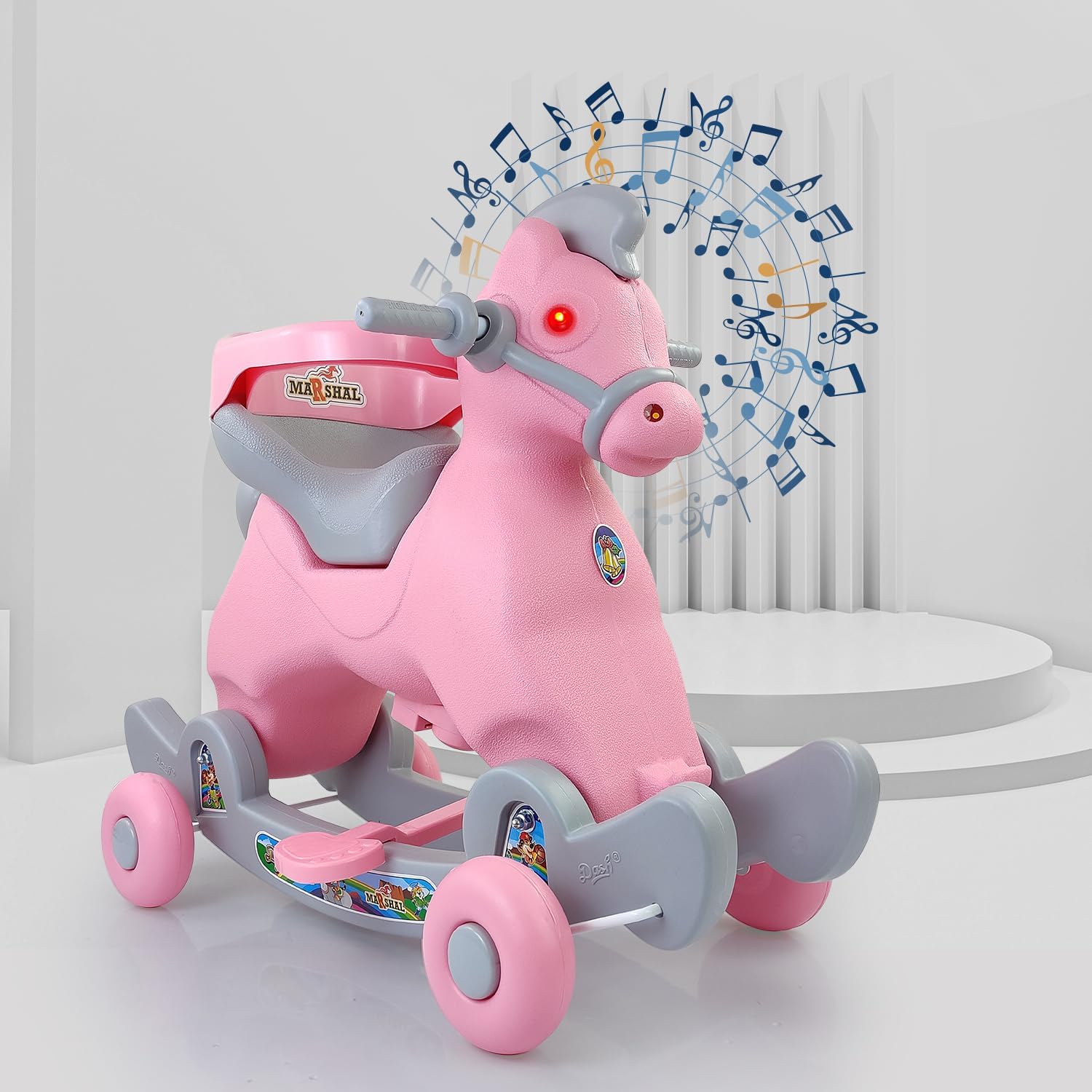 Dash Marshal 2 in 1 Ride on Horse for Kids, Horse Rider for Kids 1 ...