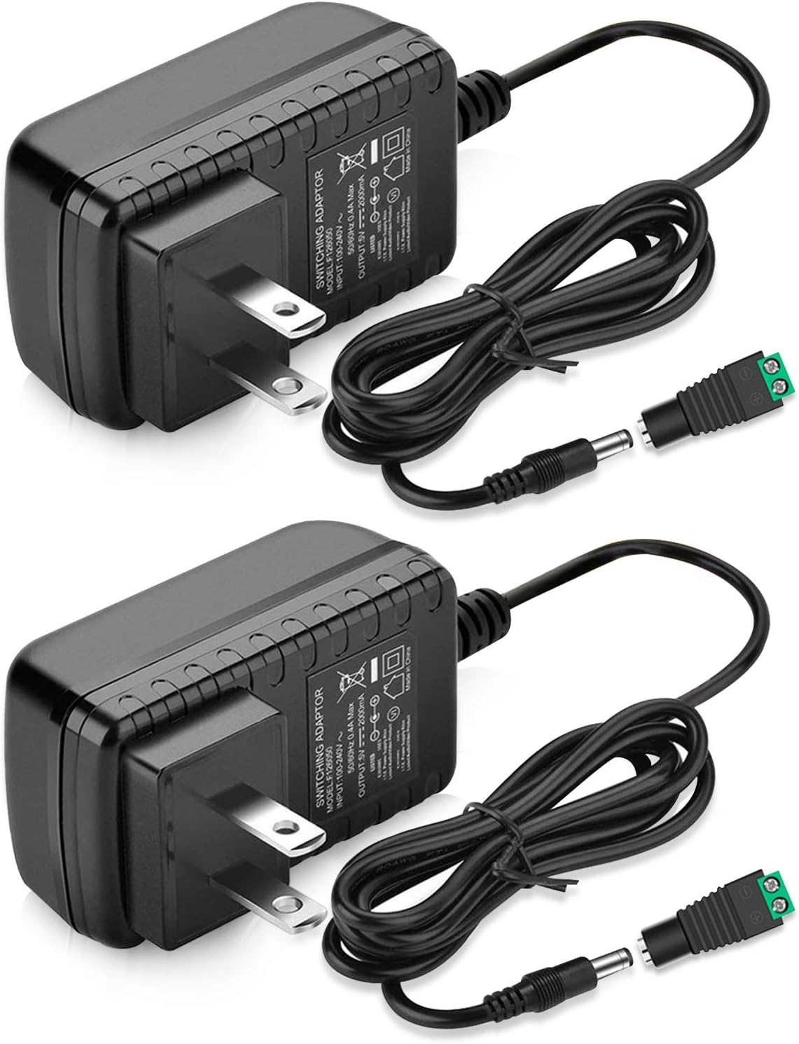 12V LED Strip Power Supply, 2A 24W Power Adapter, 12V Power Supply for ...