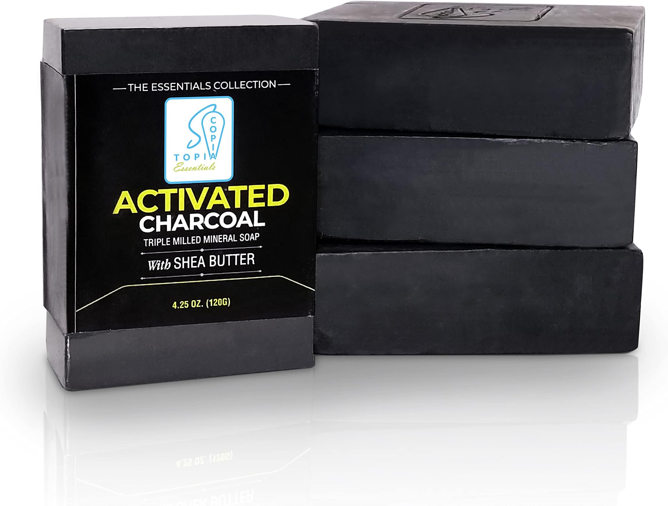 Amazon.com : SUMI HAIGOU Settuken Charcoal Bar Soap, 3 Bars, 135g ...