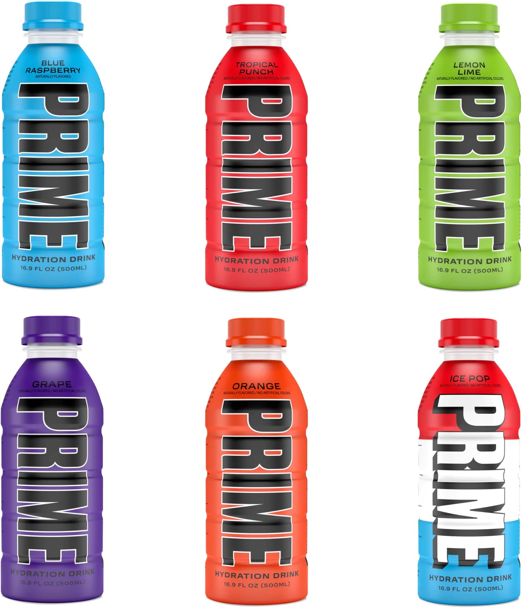 Amazon.com : Prime Hydration Drink 6 Flavor Variety 12 Pack (2 of each ...