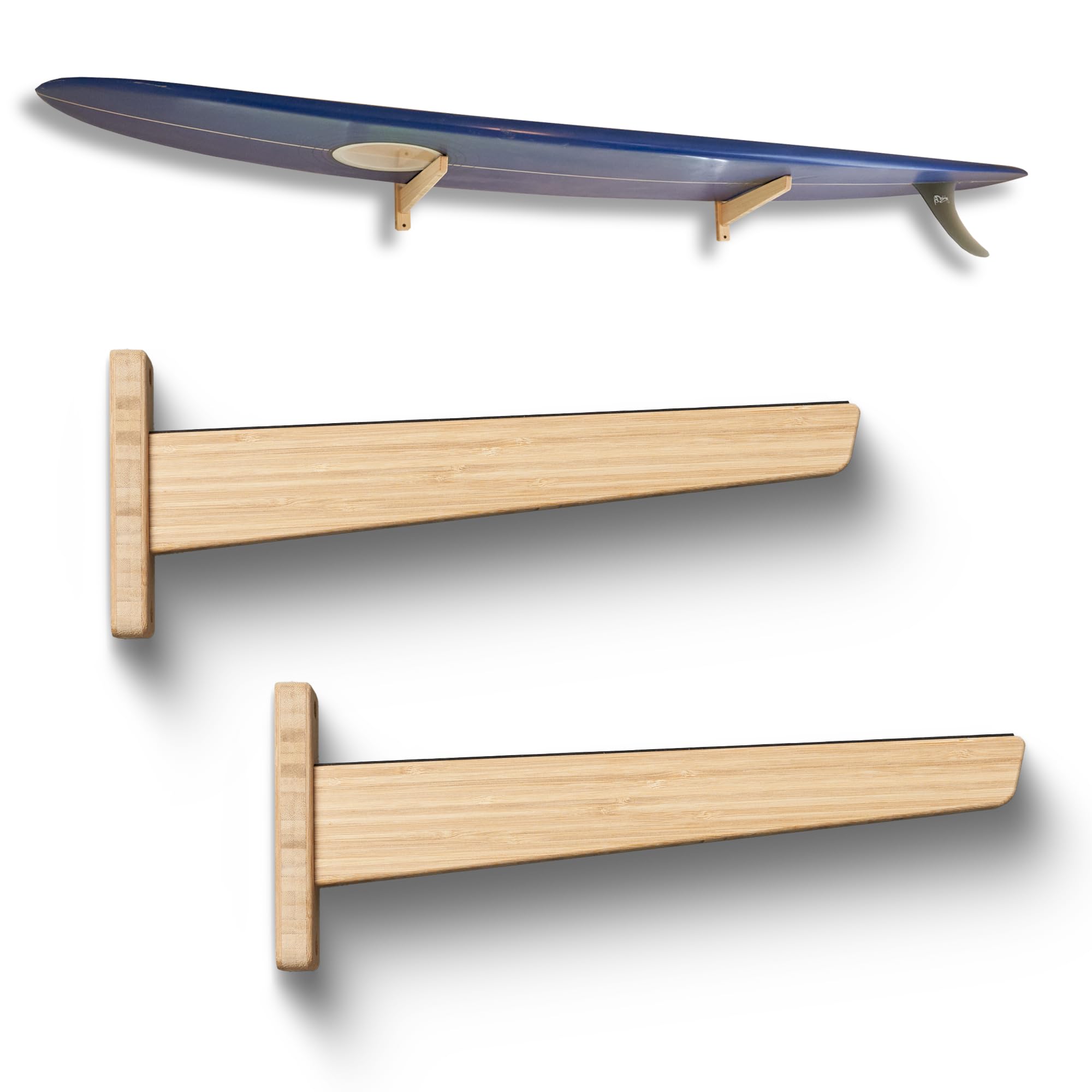 Amazon.com: Surfboard Wall Mount - Surf Board Wall Hangers, Bamboo ...
