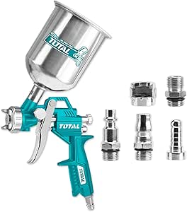 Amazon.com : TOTAL 400cc Air Spray Gun, 1.5mm Nozzle - Adjustable ...