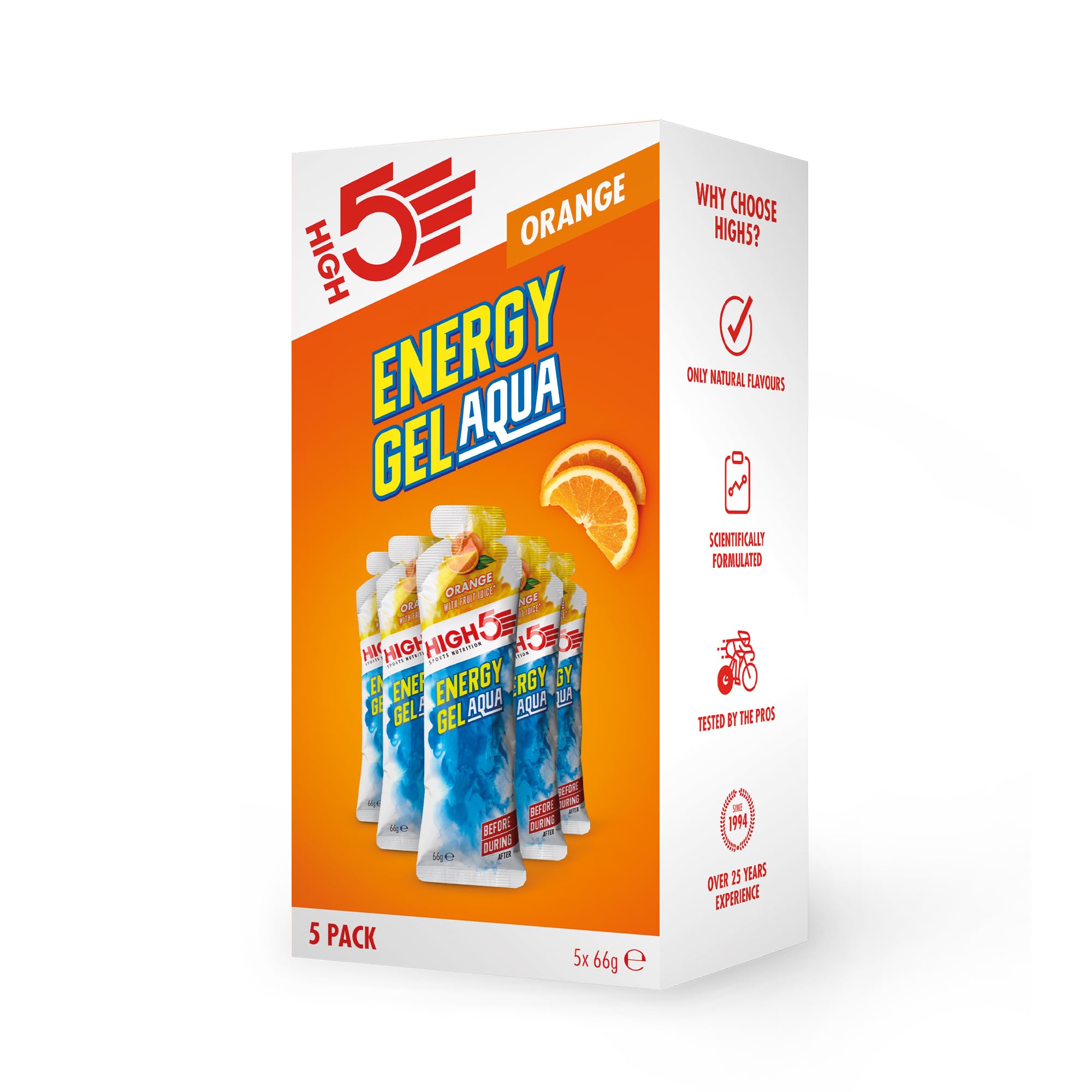 HIGH5 Energy Gel Aqua - Quick Release Sports Gels to Power Muscles for ...