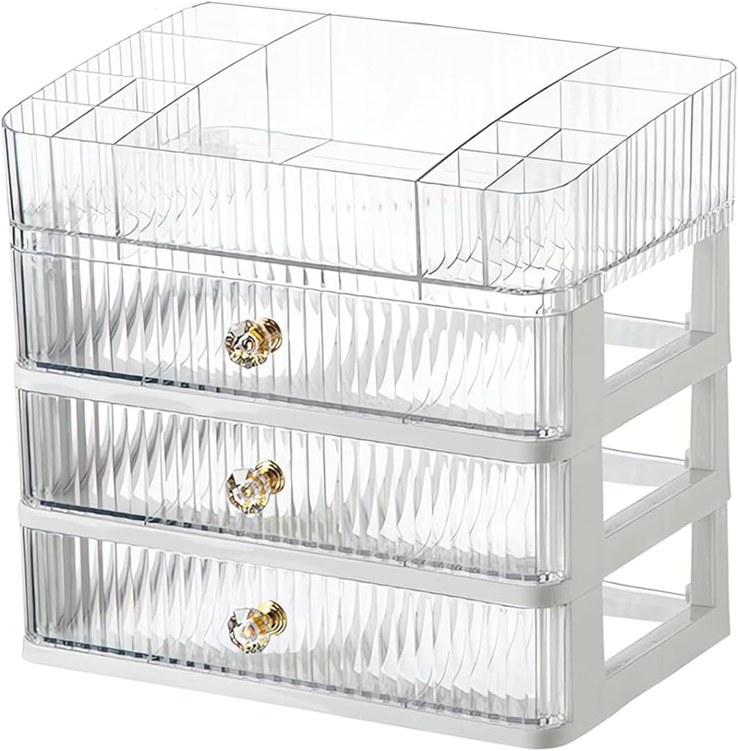 Amazon.com: VEMURE Makeup Organizer with 3 Drawers, Cosmetic Storage ...