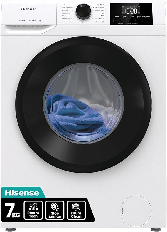 Hisense WF1G7021BW Freestanding 7 KG-Front Load Durable Inverter ...