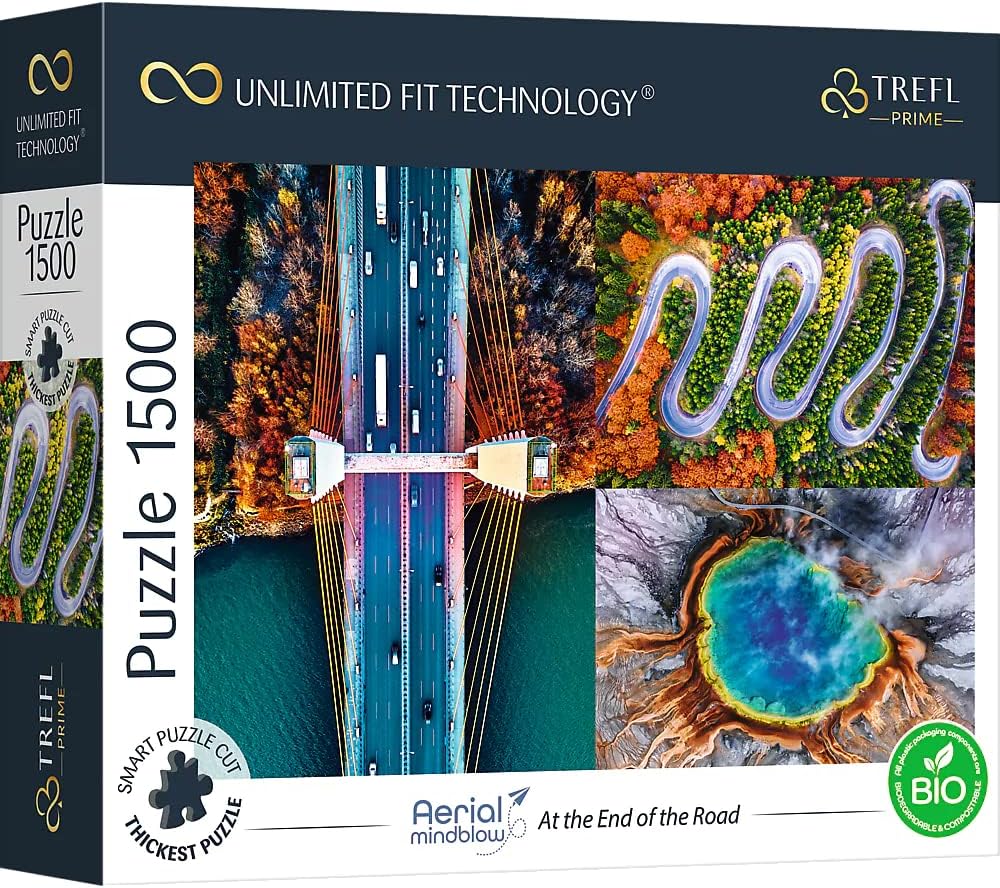 Amazon.com: Trefl Prime 1500 Piece Puzzle - Aerial Mindblow: at The End ...