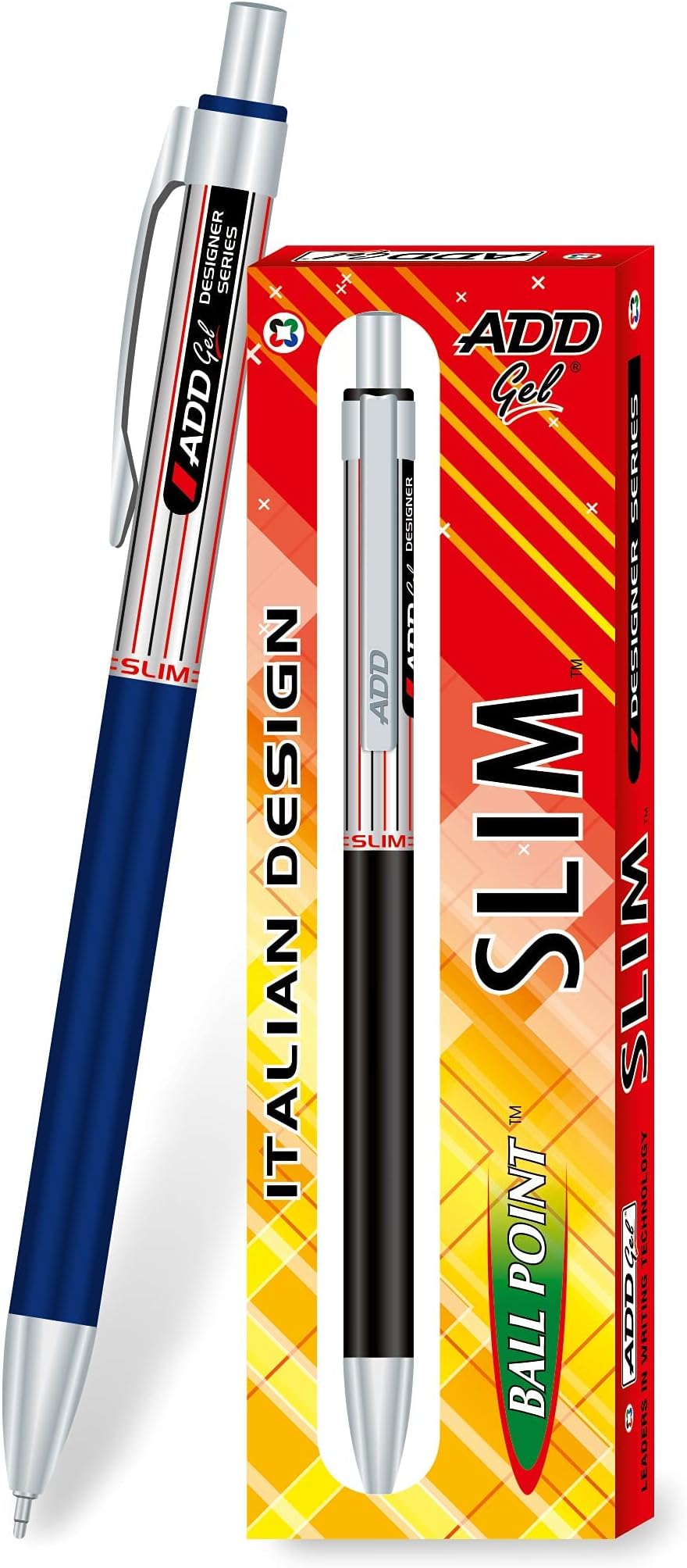 ADD Gel METAL BALL PEN PACK OF 10 PENS - BLUE : Amazon.in: Office Products