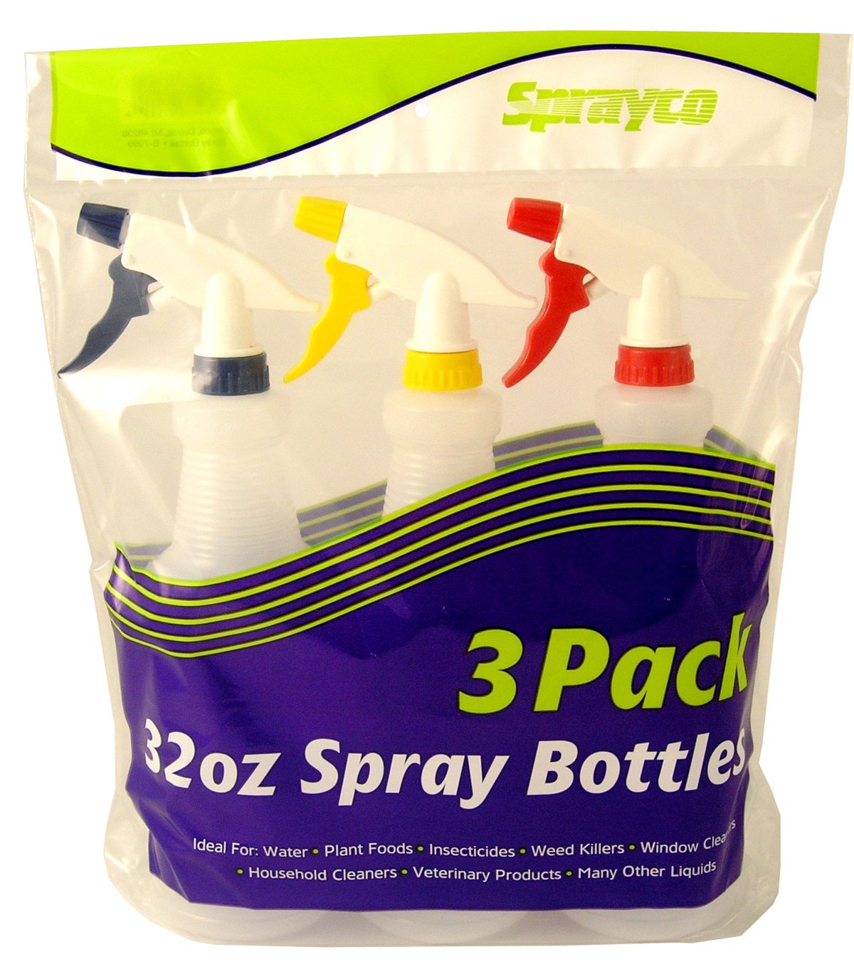 Amazon.com: Sprayco 801617 3 Count Spray Bottles, 32 oz : Industrial ...