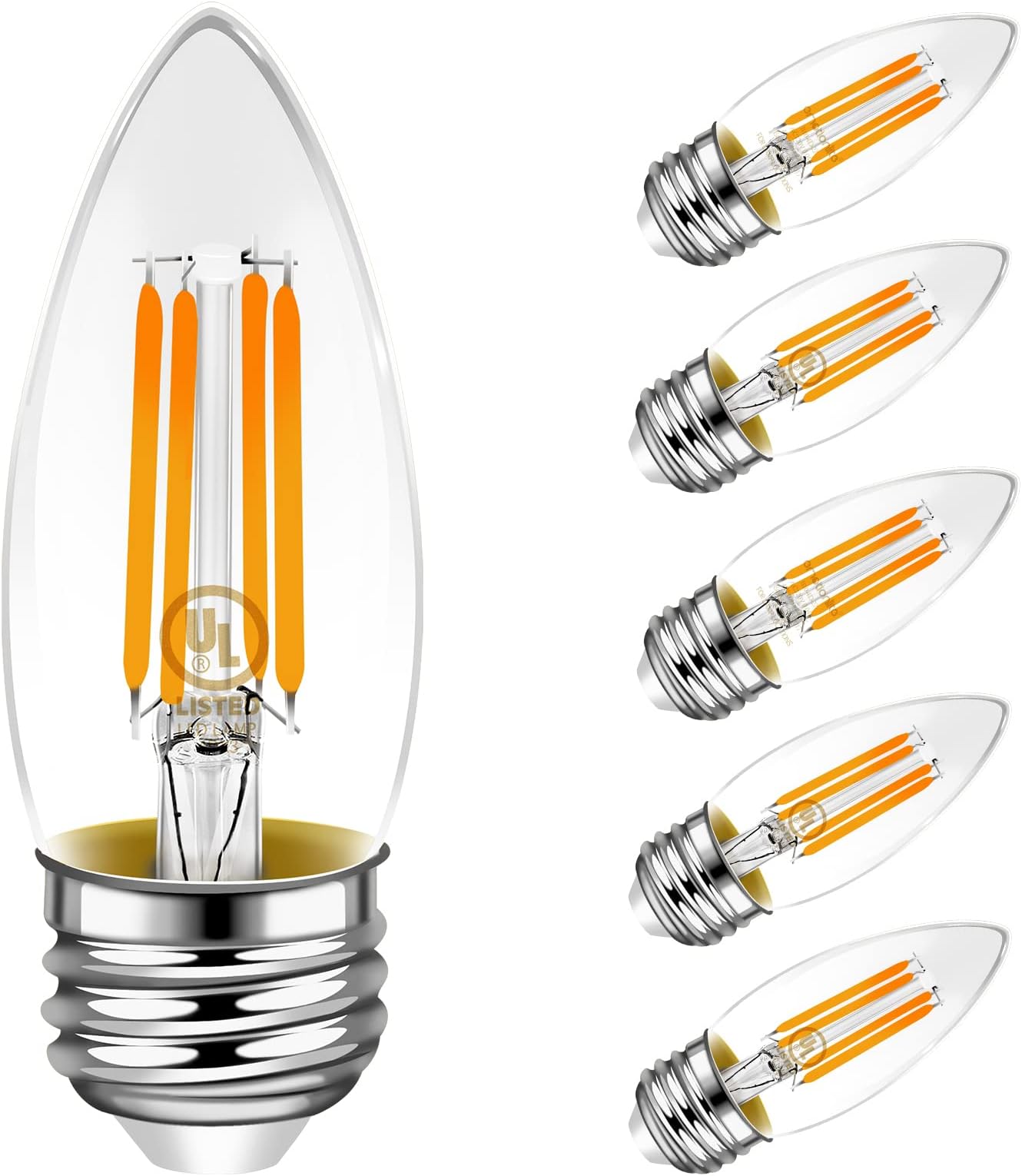 Westinghouse Lighting 3304600 3W Torpedo B10 Dimmable LED Light Bulb ...