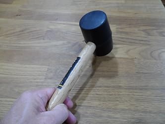 Blackspur 1x 16oz Rubber Mallet with Wooden Handle - Home Nail Framing ...