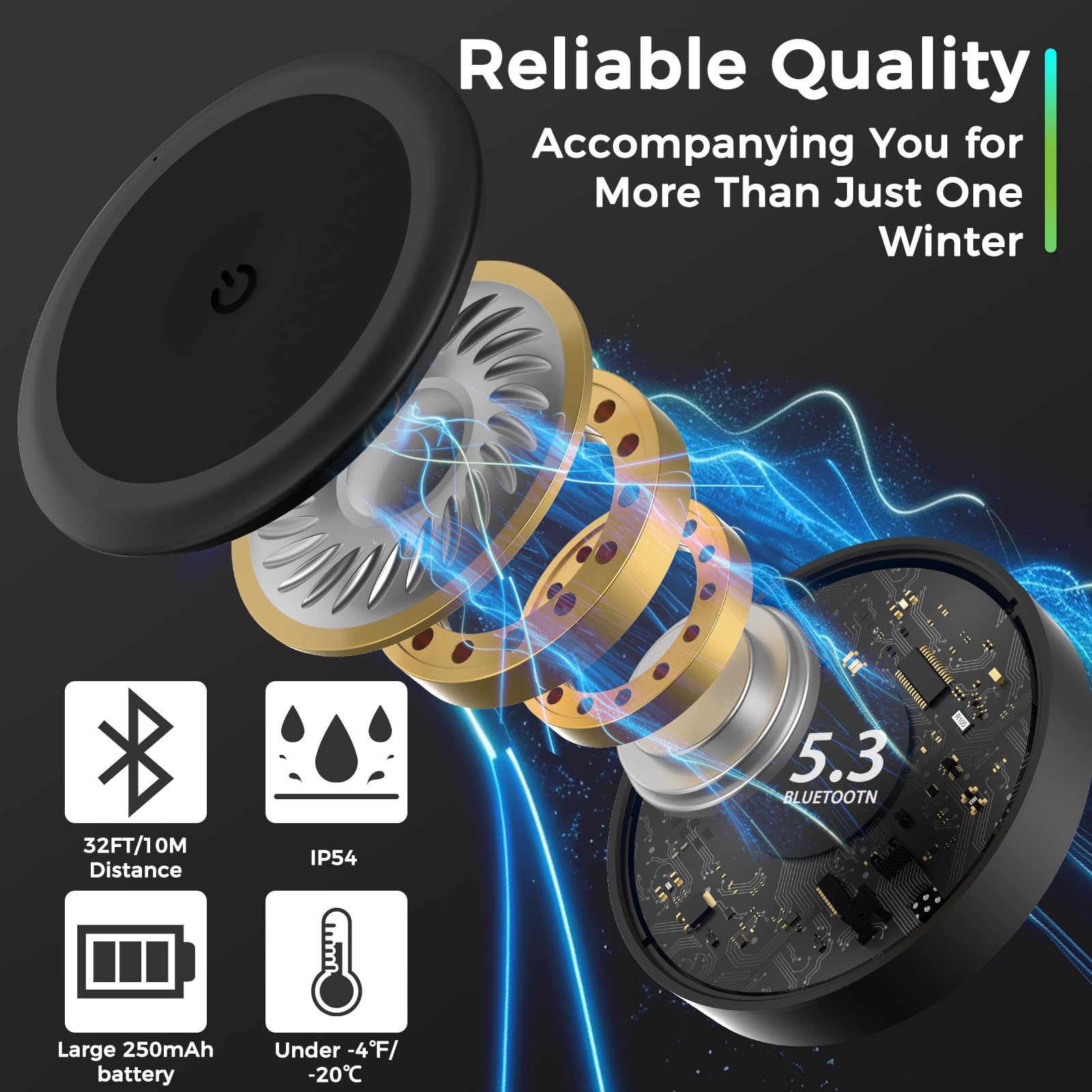 Snapklik.com : Ski Helmet Speakers, True Wireless Bluetooth Drop-in HD ...