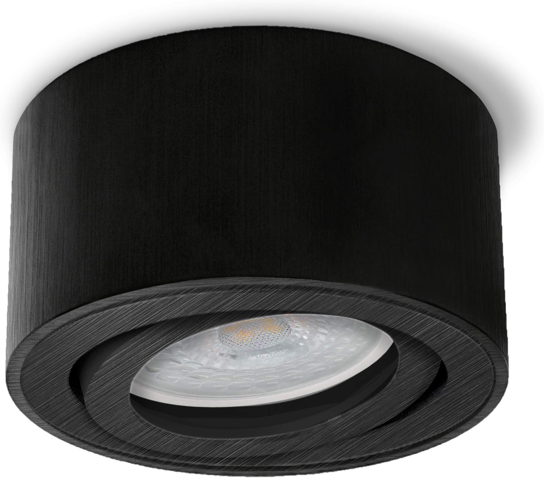 SSC-LUXon CELI-1B 4er Set LED Aufbaustrahler schwarz schwenkbar - flach ...