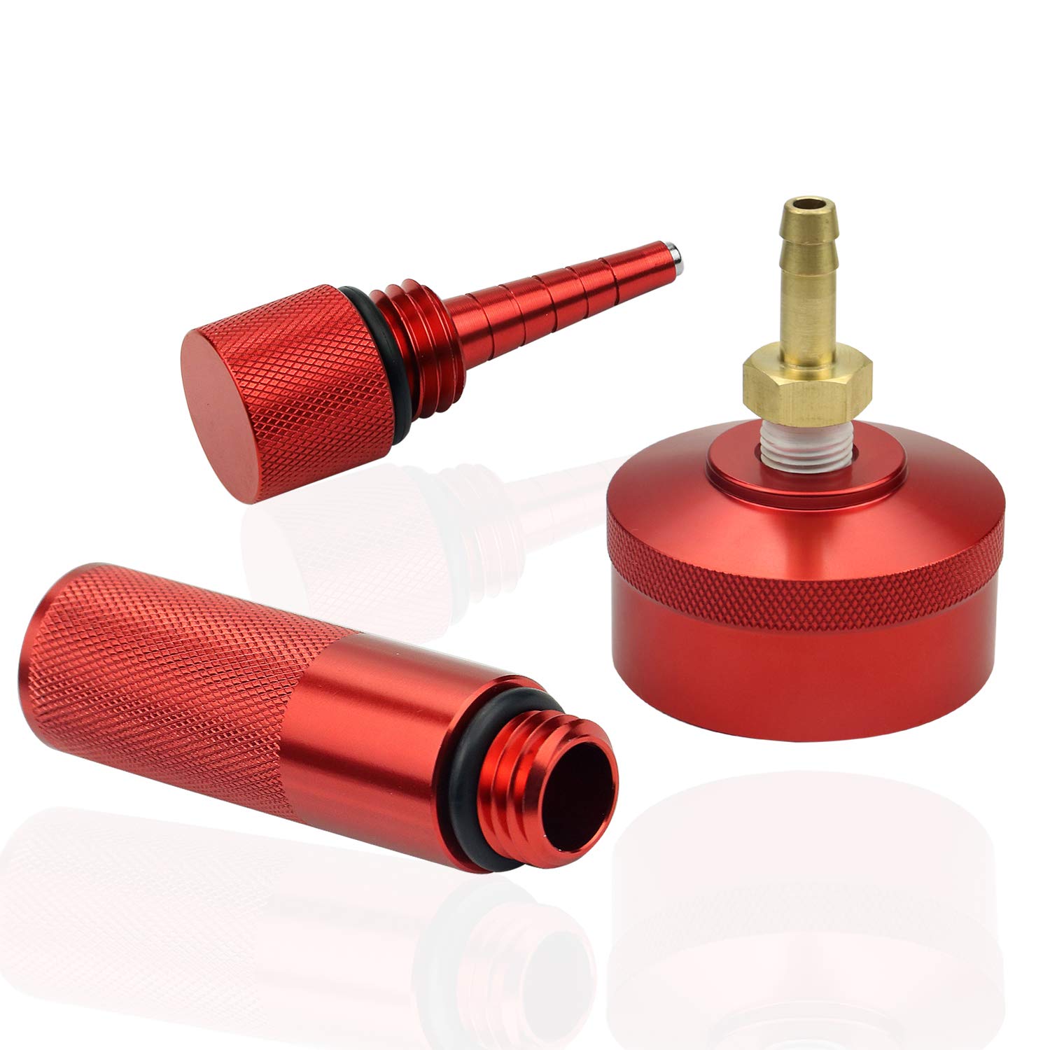 Snapklik.com : Aluminum Extended Run Brass Hose Fitting Gas Cap Change ...