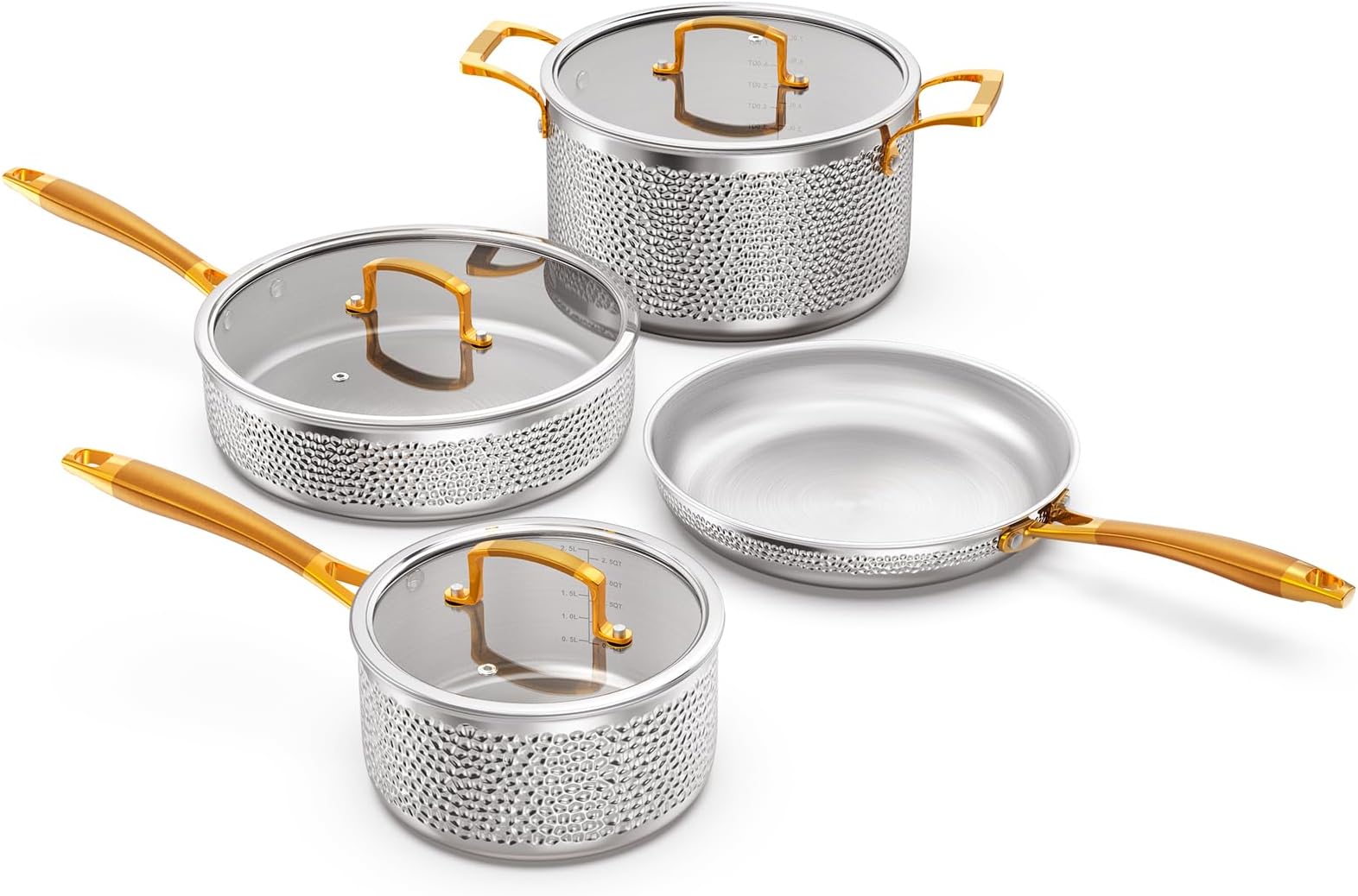 Amazon.com: W Home 12-Piece Induction Ready Stainless Steel Cookware ...