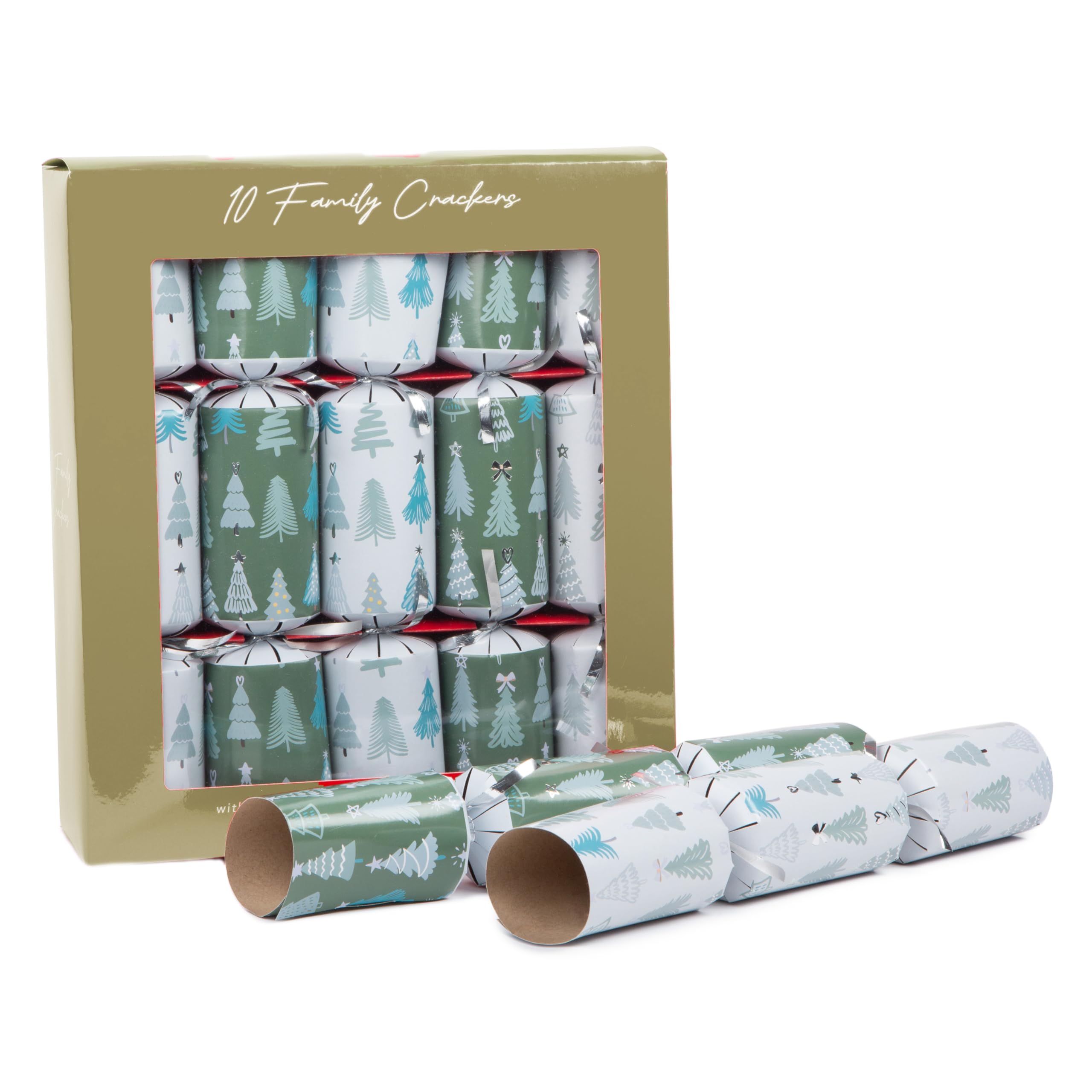 Quickdraw 10 x Christmas Crackers - 12" Traditional Festive Crackers ...