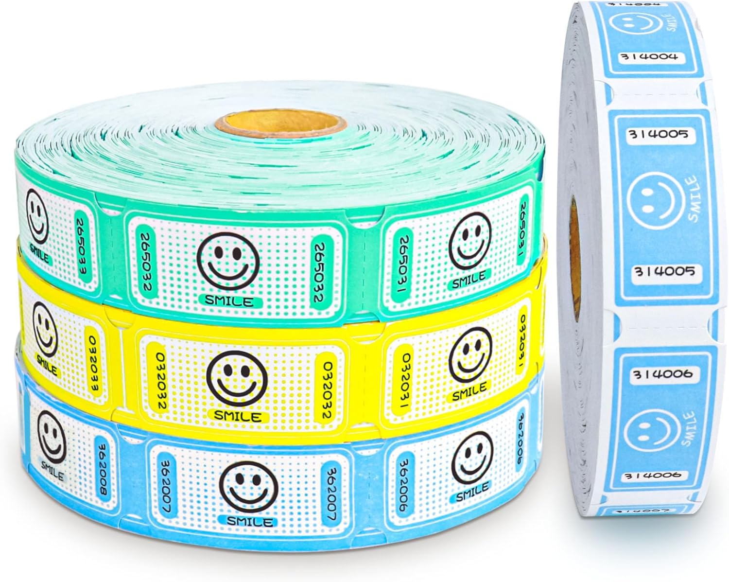 Amazon.com: Raffle Tickets Single Roll, Smile Tickets Roll Ticket for ...