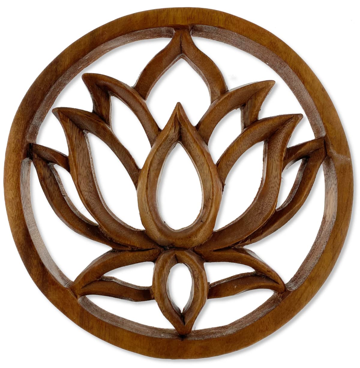 Amazon.com: THE JOY TREE Lotus Flower Wall Art Wood Wall Sculpture ...