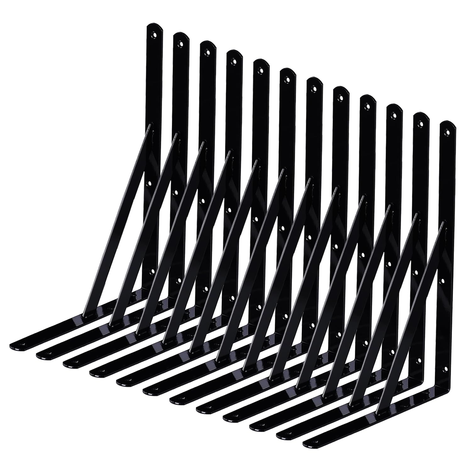 Snapklik.com : Shelf Brackets 12 Pack 20 Inch Heavy Duty Metal L ...