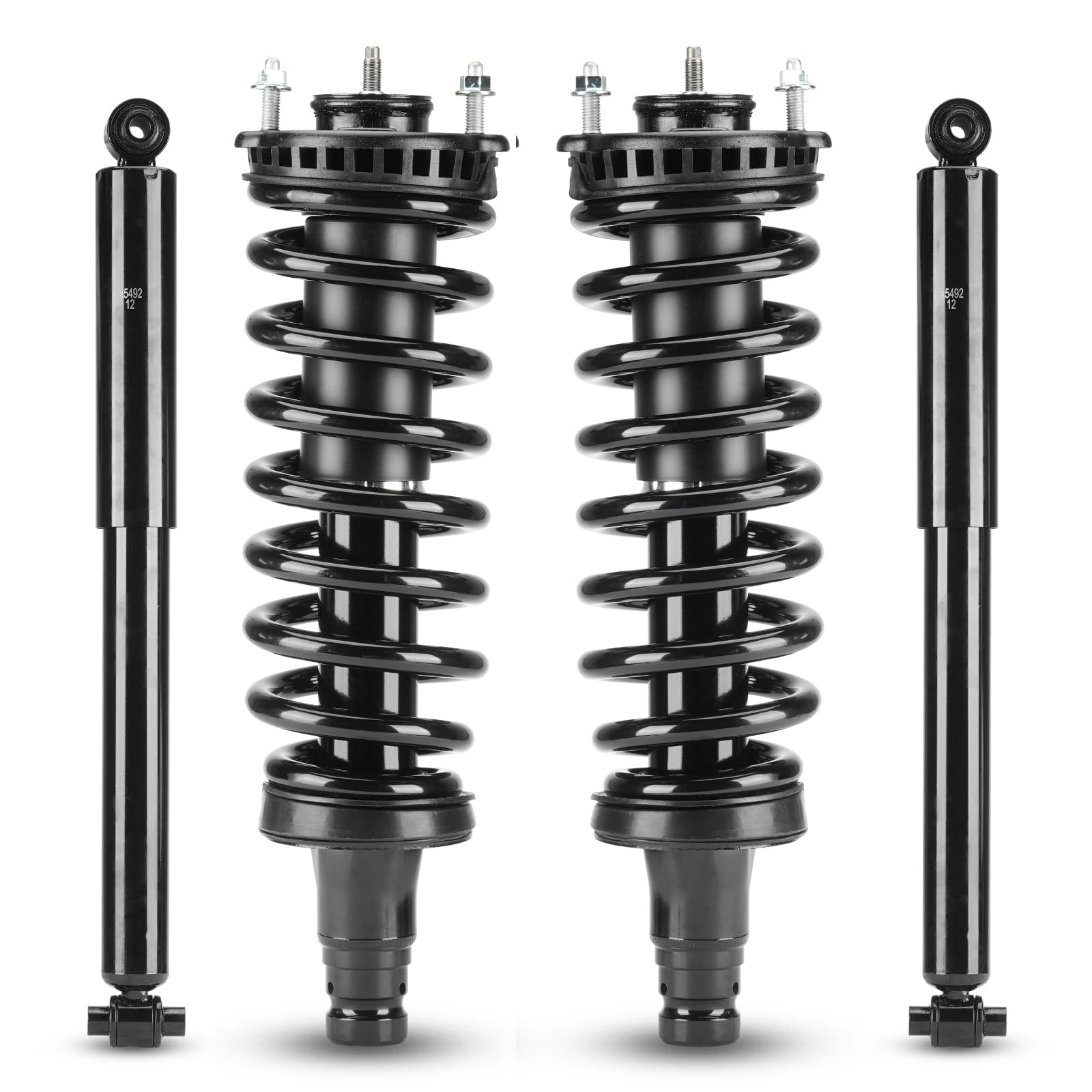 Amazon.com: Rear & Front Struts w/Coil Springs Shock Absorbers for ...
