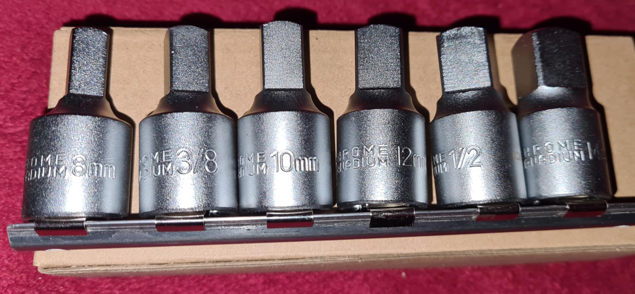 CASOMAN Oil Drain Plug Key Set, 1/2" Drive, 8mm, 10mm, 12mm, 14mm, 1/2 ...