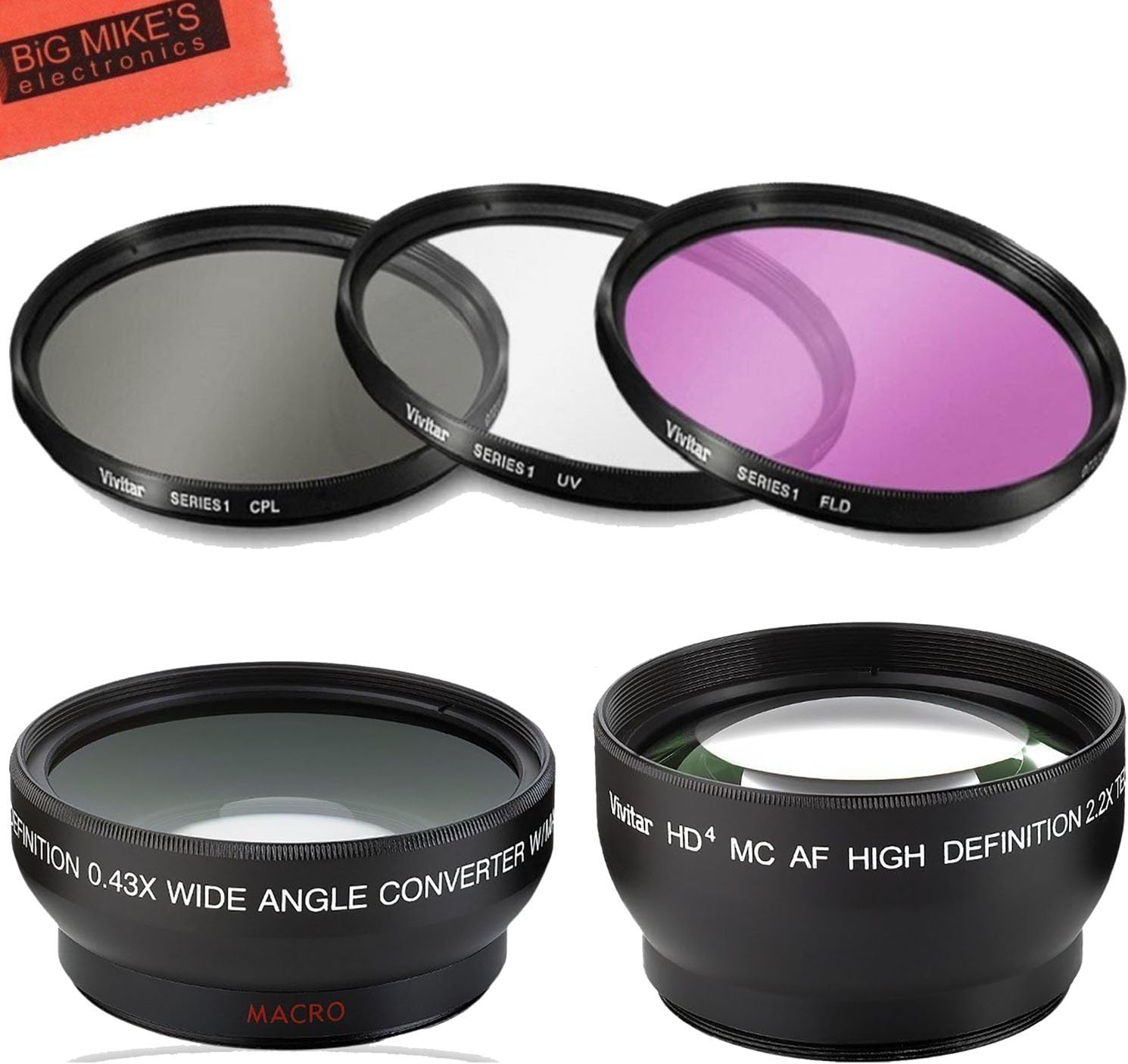 Amazon.com : Deluxe Lens Kit for Canon Rebel T3, T3i, T5, T5i, T6, T6i ...