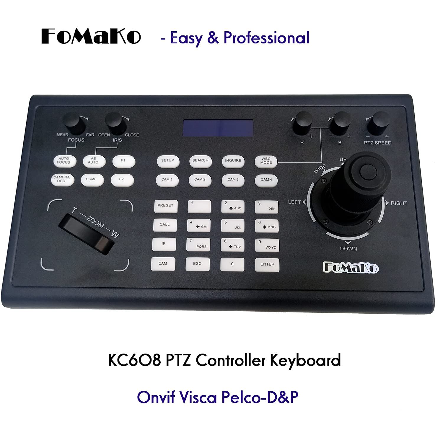 Buy FoMaKo PTZ Controller PoE NDI Camera Controller, IP PTZ Camera ...