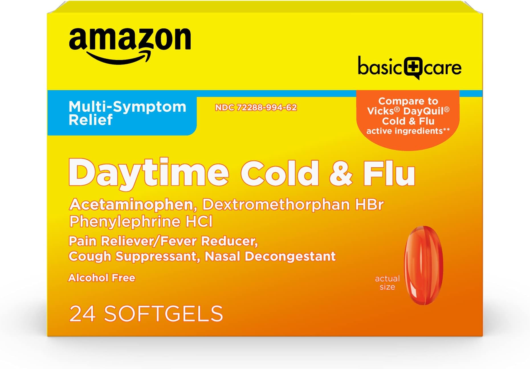 Amazon.com: Amazon Basic Care Vapor Ice Daytime and Nighttime Severe ...