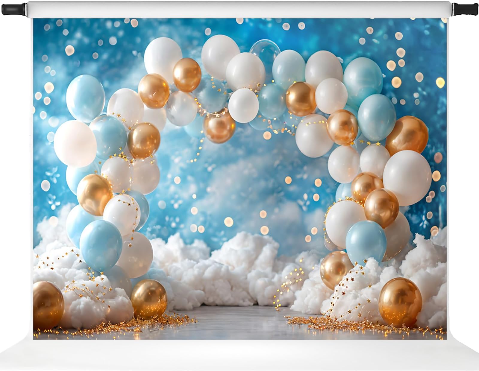Amazon.com : Kate Children Birthday Backdrops Blue Sky White Cloud ...
