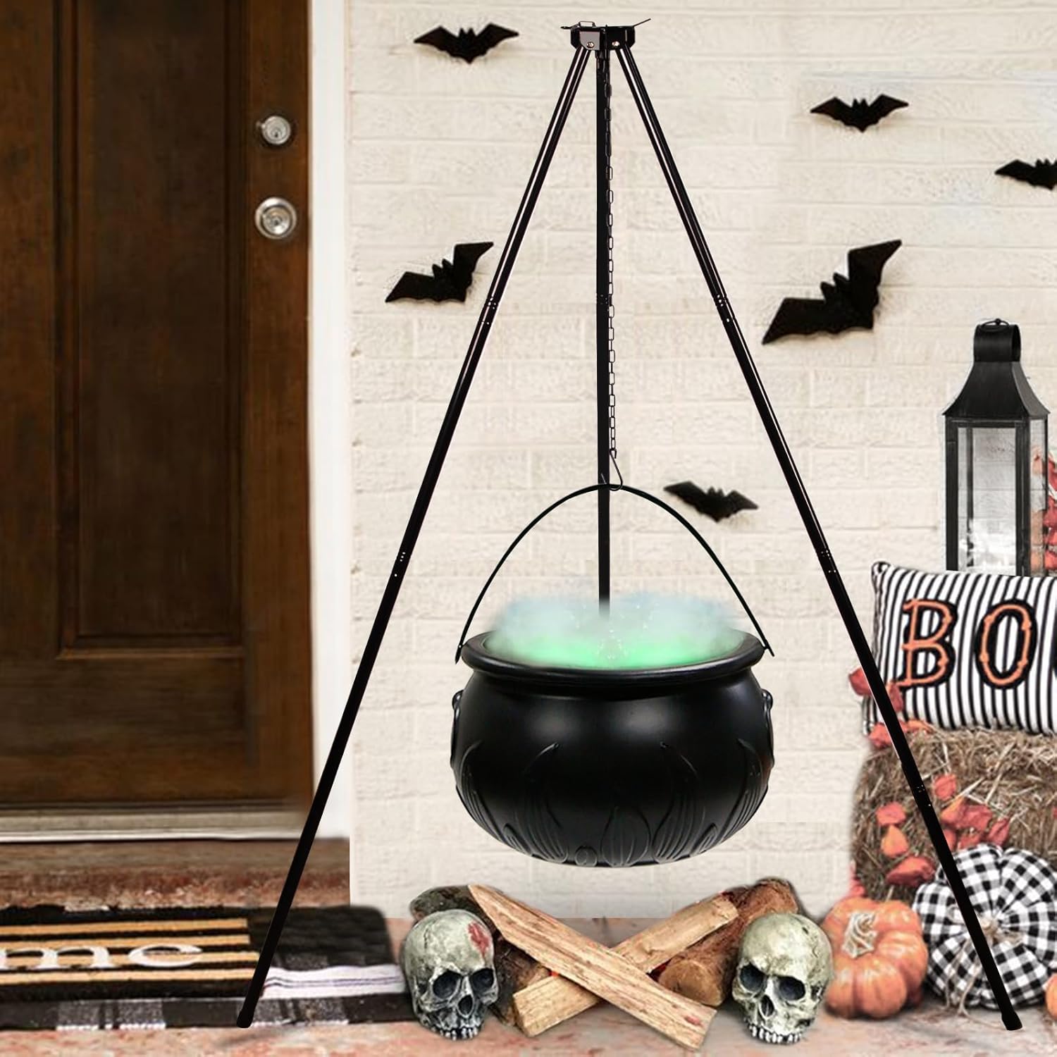 Amazon.com: Halloween Decorations Outdoor - Halloween Party Decorations - Large Witches Cauldron ...