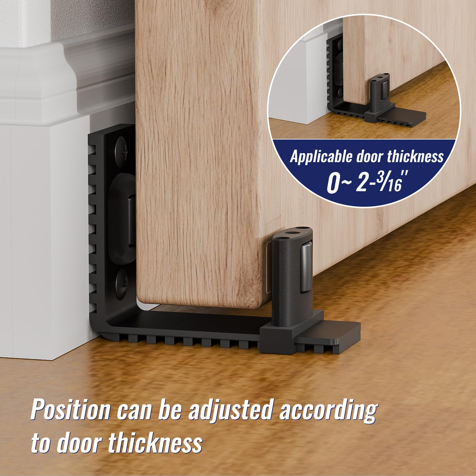 Snapklik.com : Sliding Barn Door Floor Guide Adjustable Wall Mounted ...