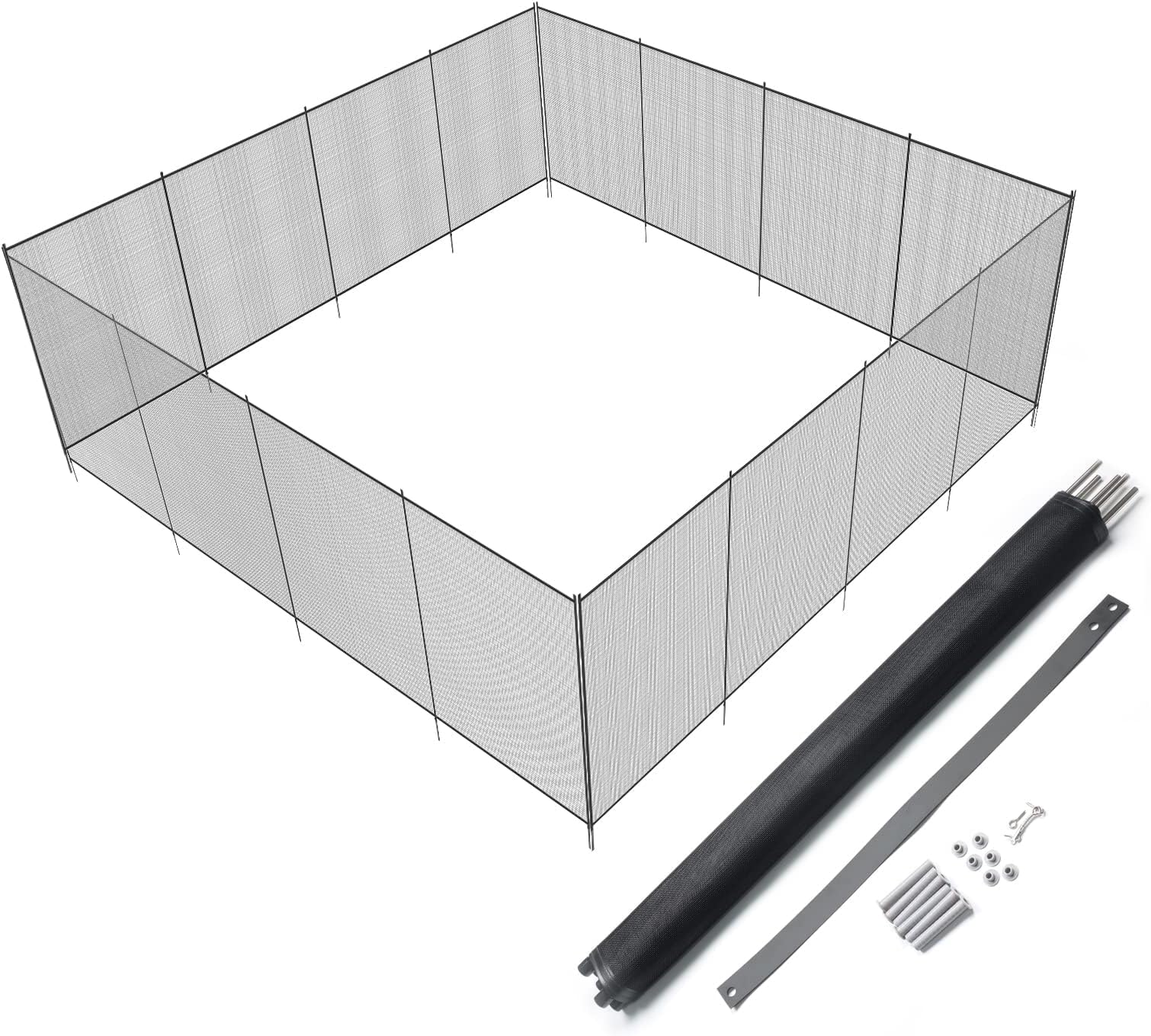 Amazon.com : Funmit Pool Fence Kit 4’ x 48’, Removable Child Safety ...