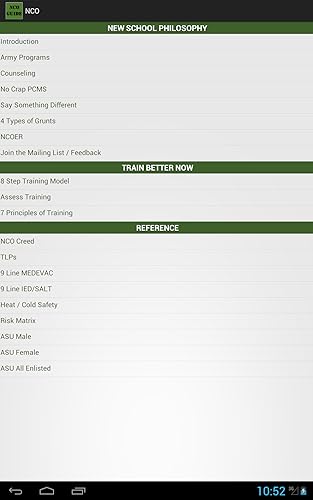 Army NCO Guide - App on Amazon Appstore
