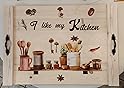 Amazon.com: Kitchenware Utensil Shelf Wall Stickers, sacinora I Love My ...