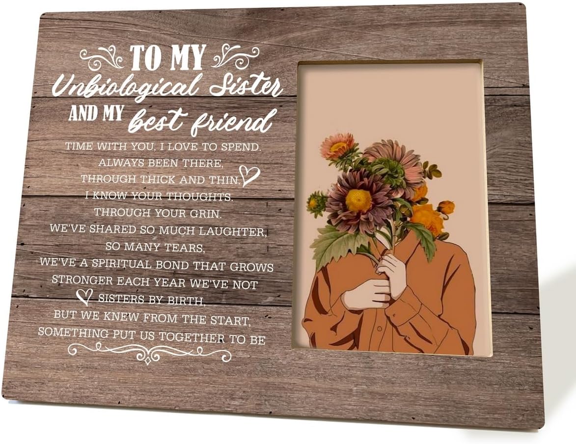 Amazon.com: Best Friend Frame - Picture Frame Desk Decor, BFF Birthday ...