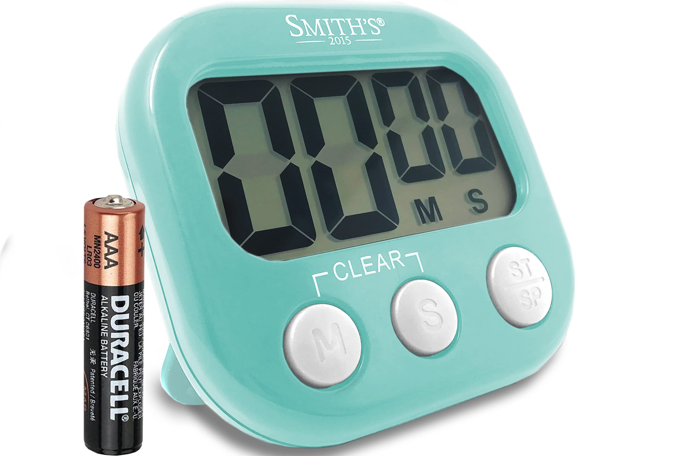 Smiths Digital Kitchen Timer Blue Large Countdown Clock Battery ...