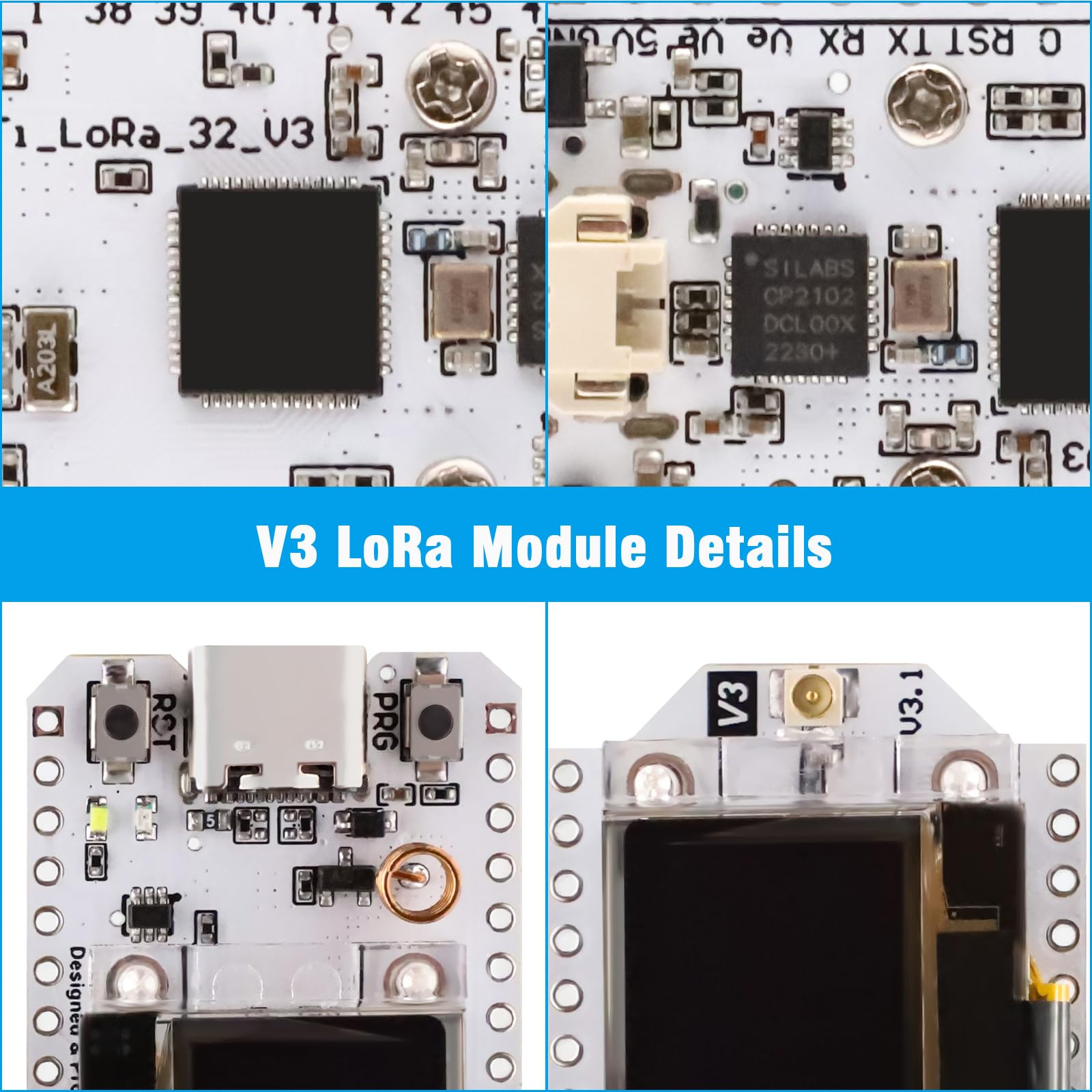 Snapklik.com : AYWHP 3 PCS ESP32-LoRa-V3 Development Board, LoRa V3 ...
