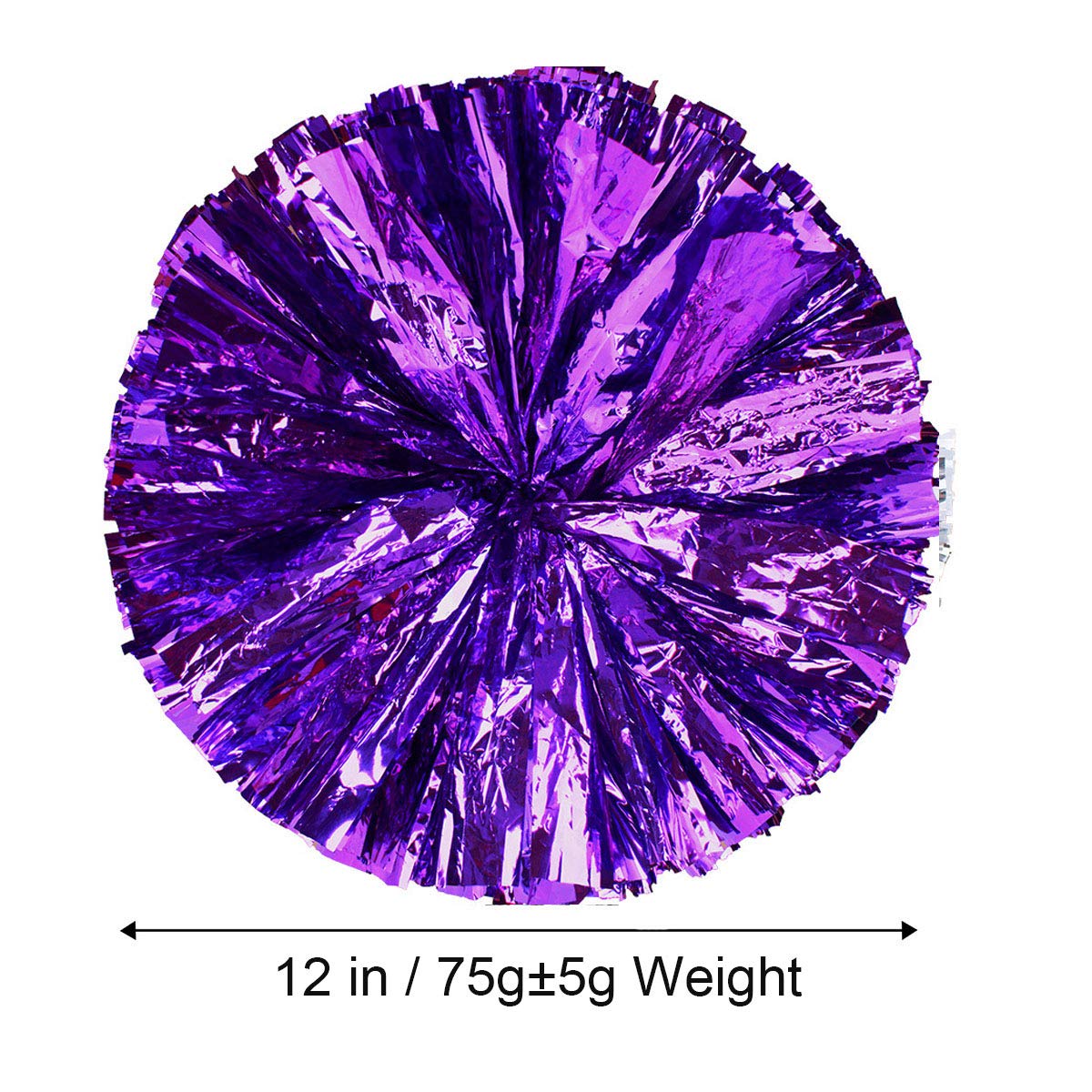 Snapklik.com : Pack Of 4 Cheerleading Pom Poms 12 Inch 80g Foil Plastic ...