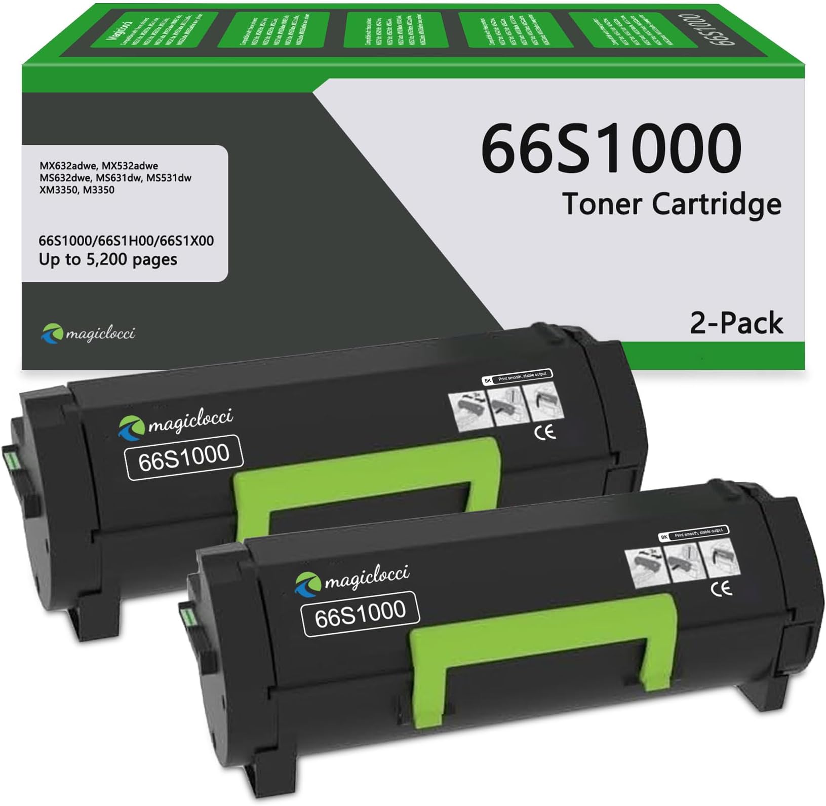 Amazon.com: Print.Save.Repeat. Lexmark 66S1X00 Extra High Yield Toner Cartridge for MS631, MS632 ...