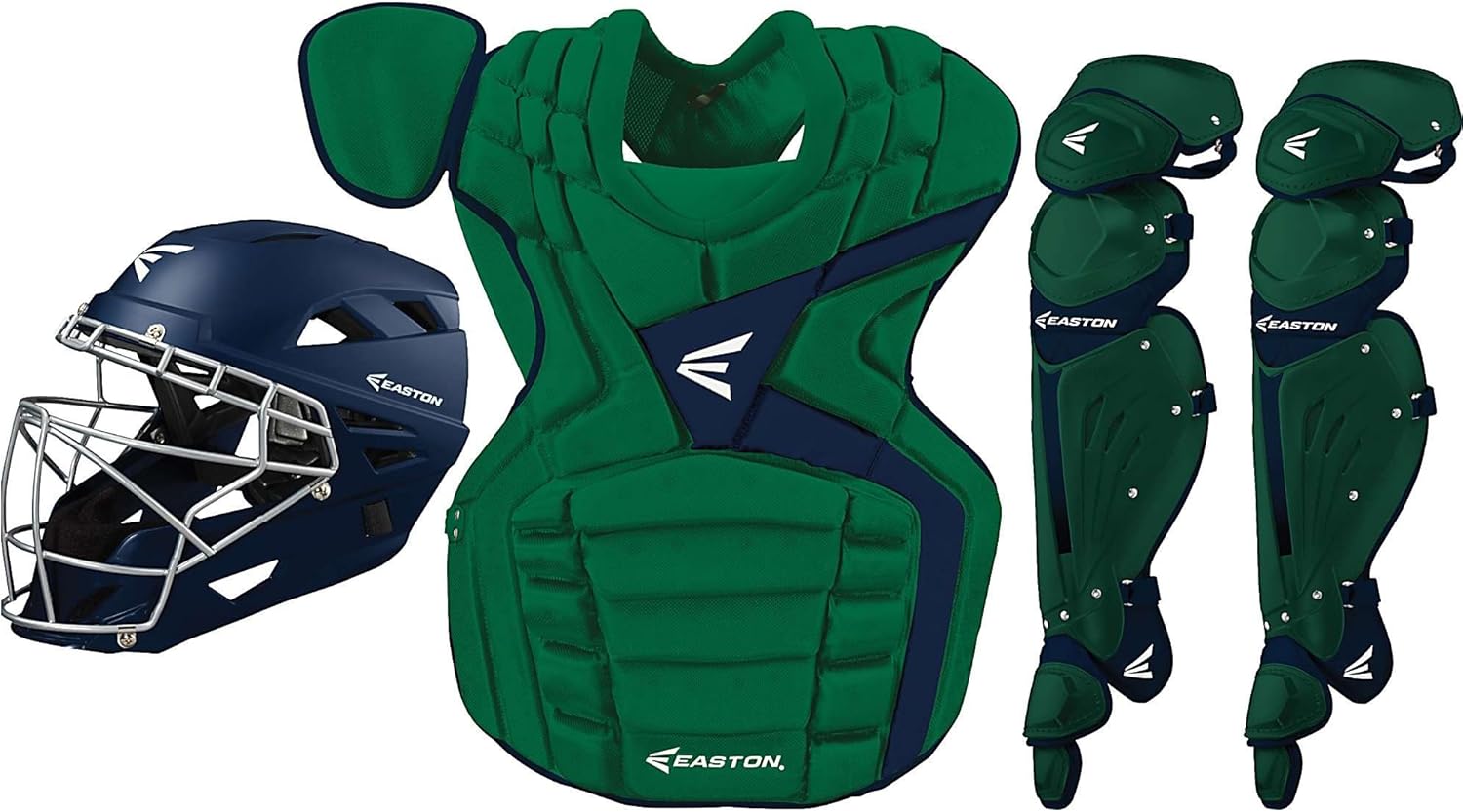 Amazon.com : Easton Youth Williamsport Llws Catcher's Set, Kelly Green ...