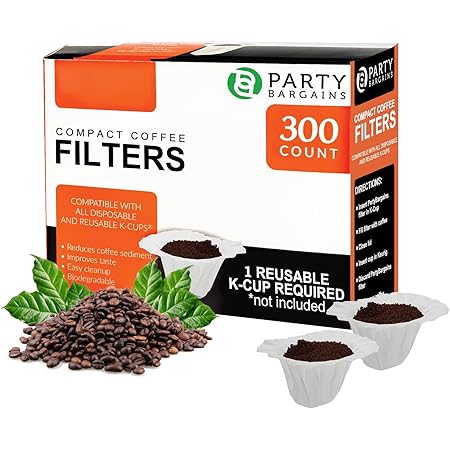 Amazon.com: Brew Addicts Disposable Coffee Filters 300 Count, Brown ...