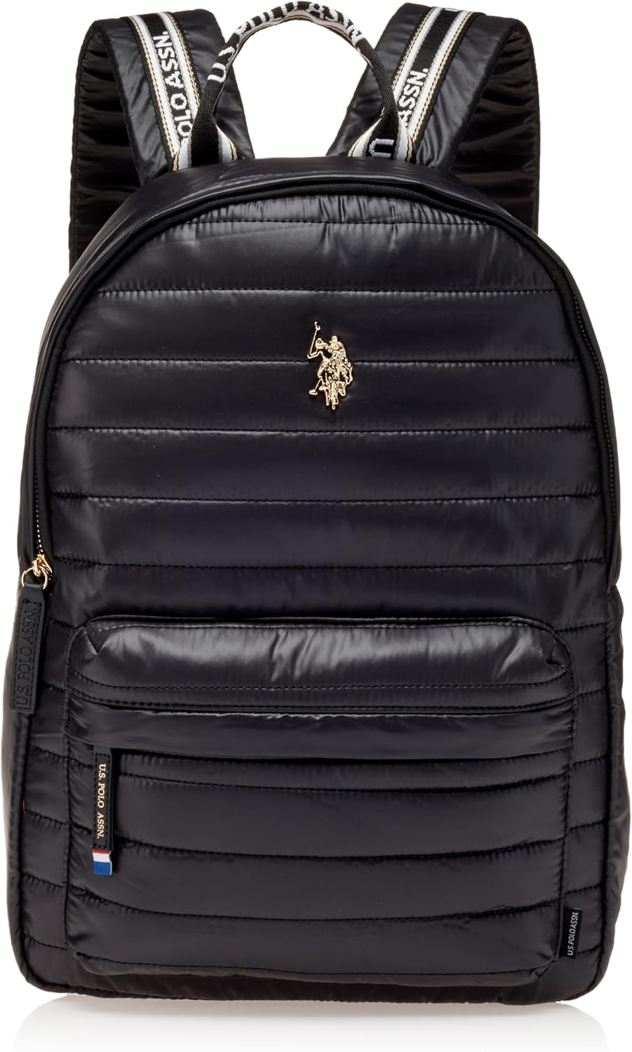 Amazon.com: U.S POLO ASSN. Nylon Quilted Backpack, Black : Clothing ...