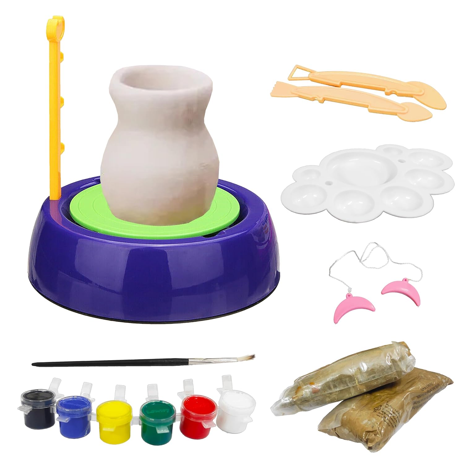 Buy VGRASSP DIY Clay Pot Making Machine - The Complete Pottery Wheel ...