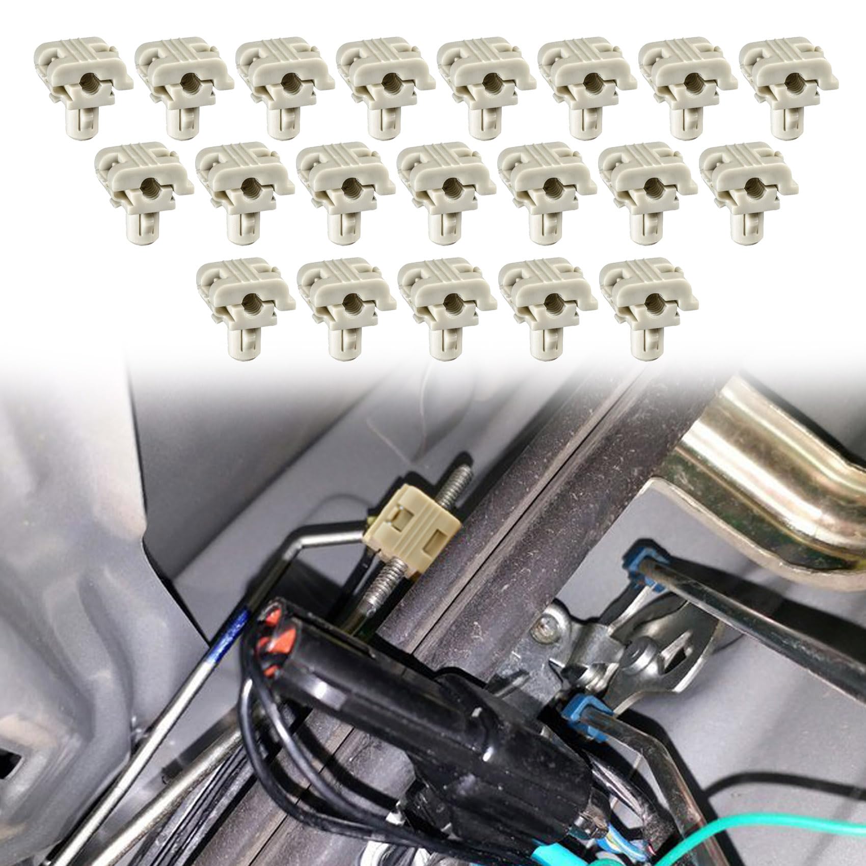 Amazon.com: 20PCS Door Handle Door Lock Rod Clip, Door Handle Clips ...