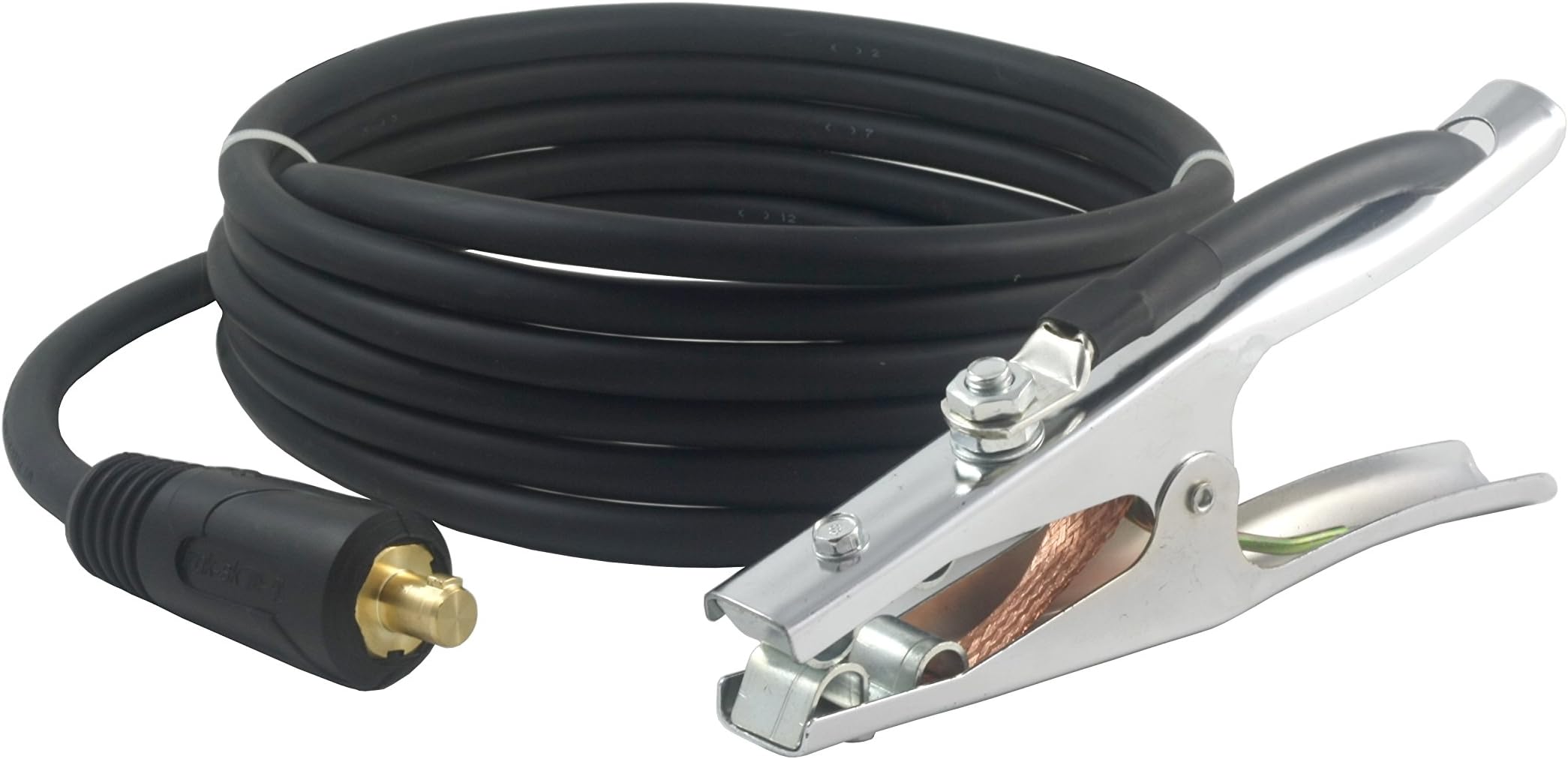 15 ft 4 AWG Welding Ground Cable w/ 500A Clamp fit MIG Welder TIG ...