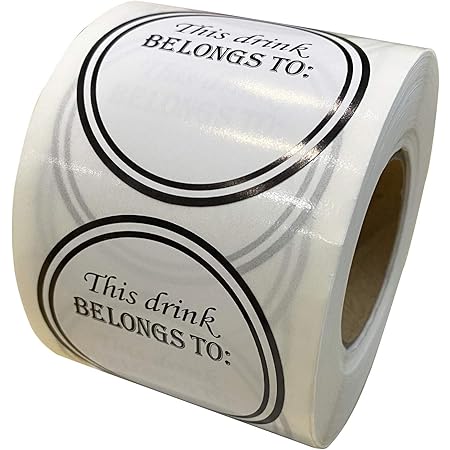 Amazon.com: 500 Pack Drink Stickers for Cups, Blank Cup Labels for ...