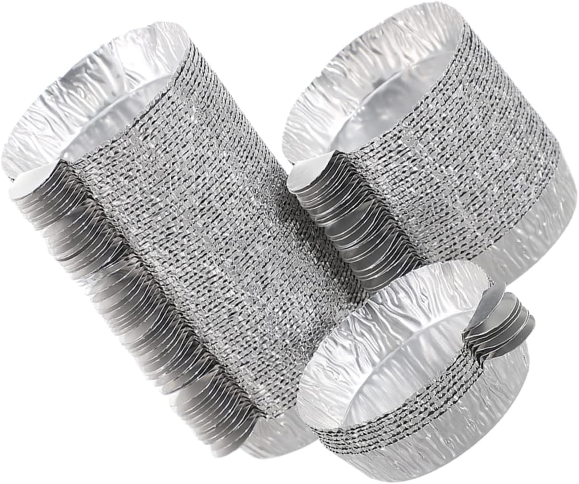 BESTonZON 50pcs Aluminum Foil Weighing Dish Weighing Tray Foil Sample ...