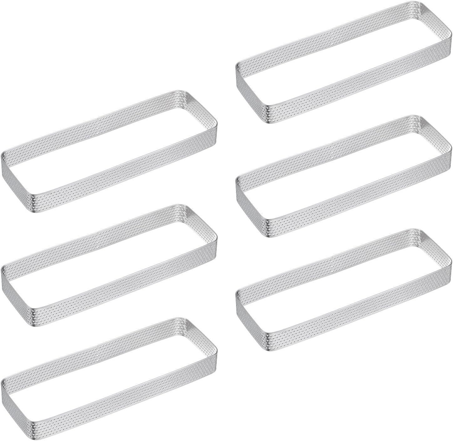 Amazon.com: uxcell 6pcs Square Perforated Cake Rings 7.1 x 2.6 Inch ...