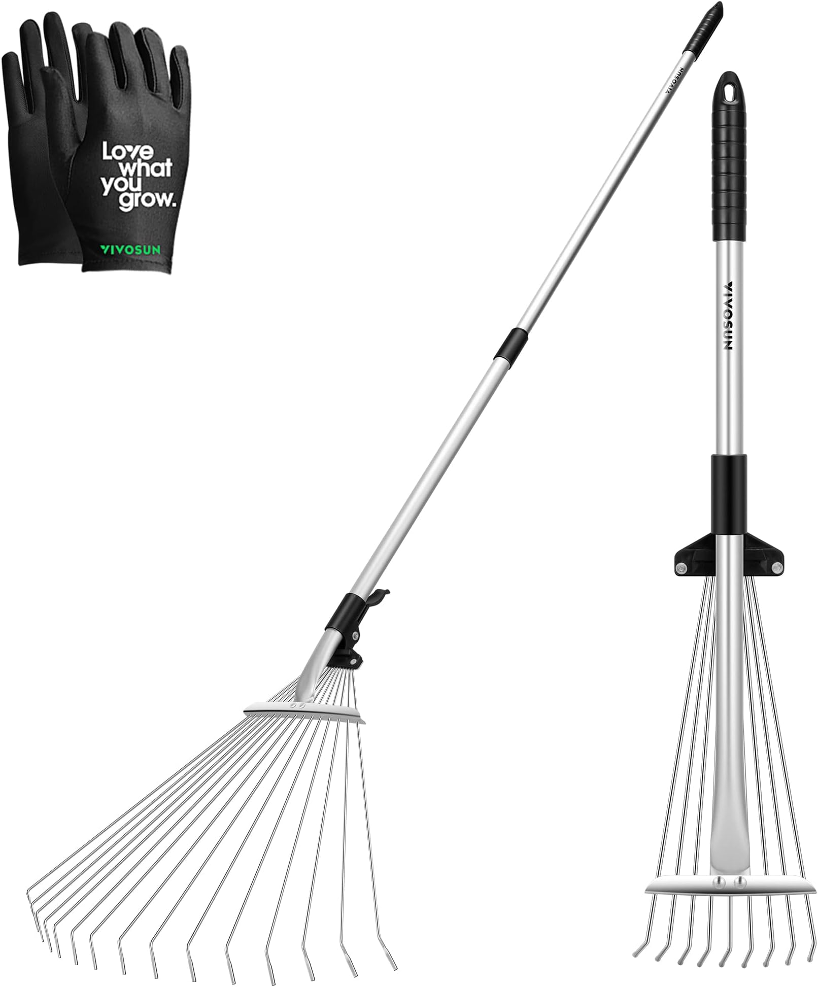 Amazon.com : Zenport ZL201 Adjustable Steel Rake : Lawn Rakes : Patio ...