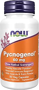 NOW Foods Supplements, Pycnogenol 60 mg (a Unique Combo of ...